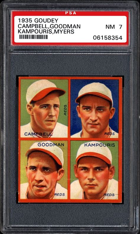 Baseball Cards 1935 Goudey 4 In 1 Images Psa Cardfacts®