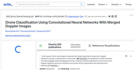drone classification using convolutional neural networks with merged doppler images