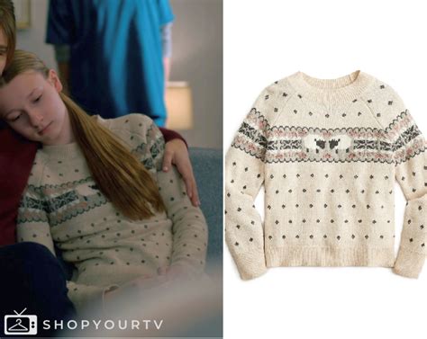 Evil Season 4 Episode 10 Lexis Fair Isle Sheep Sweater Shop Your Tv