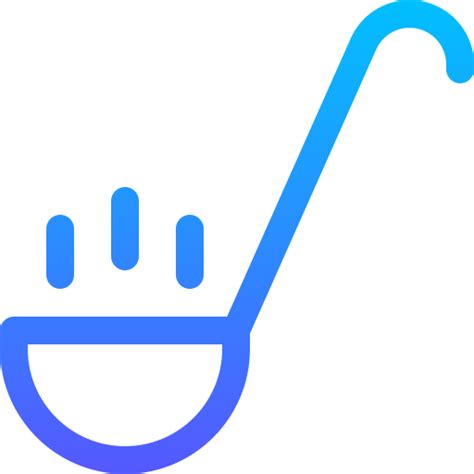 Ladle Basic Gradient Lineal Color Icon