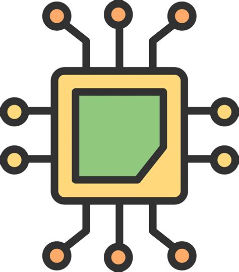 Processor Monotone Sketch Design 66387613 Vector Art At Vecteezy