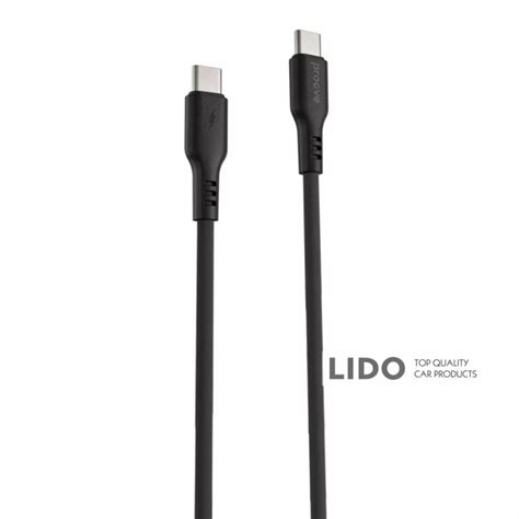 Купить Кабель Proove Rebirth Type C To Type C 60w 1м черный 54861 Магазин Lido