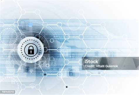 사이버 보안 및 정보 또는 네트워크 보호 비즈니스 및 인터넷 프로젝트를 위한 미래 기술 웹 서비스 개념에 대한 스톡 벡터 아트 및 기타 이미지 Istock