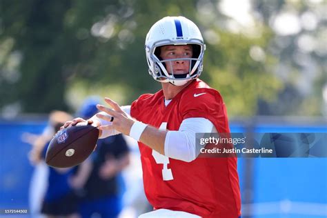 Sam Ehlinger Of The Indianapolis Colts Throws A Pass During The First News Photo Getty Images