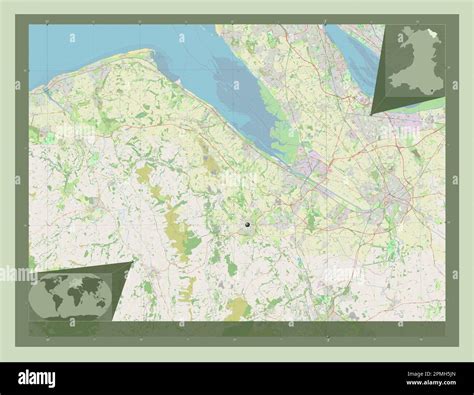 Flintshire Region Of Wales Great Britain Open Street Map Corner