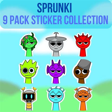 Sprunki Stickers Etsy