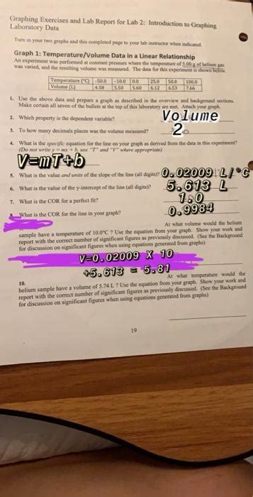 Solved Graphing Exercises And Lab Report For Lab 2