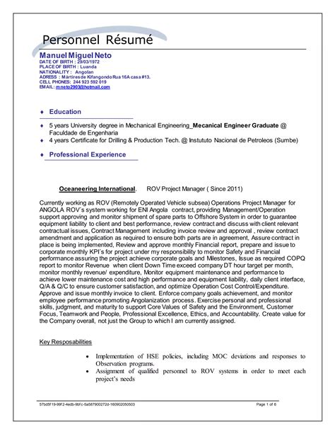 Manuel Neto Resume 2016 Pdf
