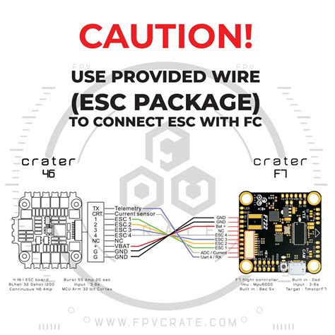 8 Pin Flight Controller To 10 Pin Esc Rmulticopter