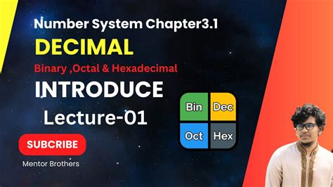 Hsc Ict Chapte31 Lecture 01 Number System । Decimal Binary Octal