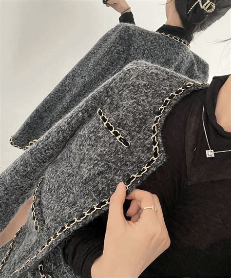 고퀄 누빔 골드체인 겨울 투피스