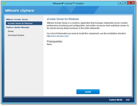Install VCenter Server For Windows