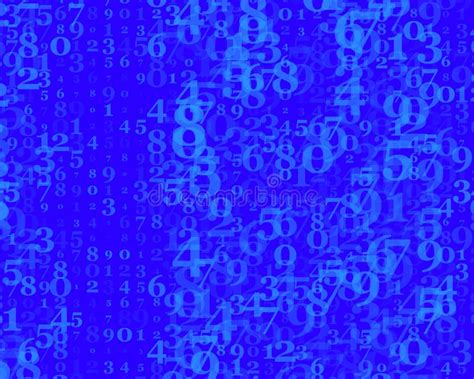 random numbers 0 and 9 background in a matrix style binary code