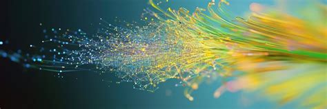 Colorful Abstract Digital Art Depicting Flowing Lines And Particles Representing Data Streams