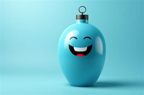 Premium Photo Cartoon Of A Merry Oxygen Tank With A Smiling Face Ai Generated