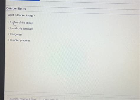 Question No 10 What Is Docker Image Nifoe Of StudyX