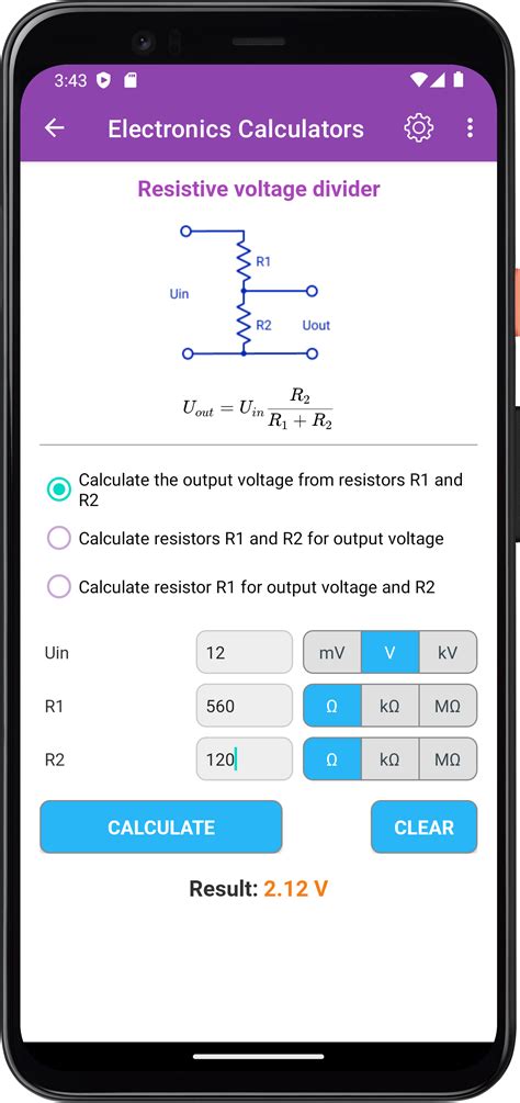 Electronic Circuits Calculator Android App Mobile Apps Solutions