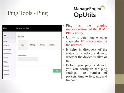 ManageEngine OpUtils Technical Overview PPTX ManageEngine OpUtils Technical Overview PPTX