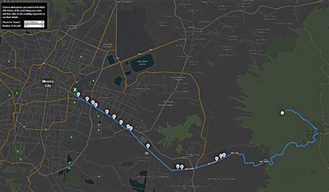 thinkgeo routing sample spotlight finding places of importance along your route — thinkgeo