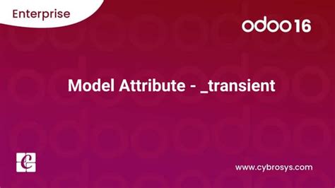 Model Attribute Transient Ppt