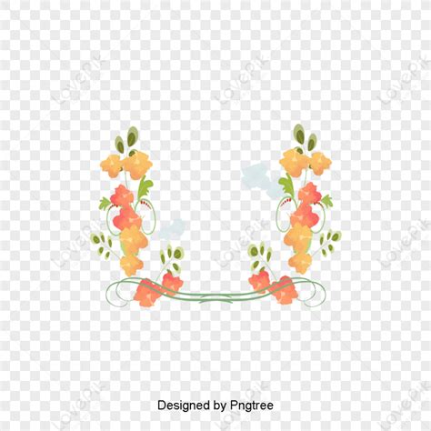 자유형 파란 꽃 일러스트 경계꽃들일체 포함초록 Png 일러스트 무료 다운로드 Lovepik