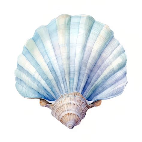 Premium Ai Image A Drawing Of A Seashell With The Word Shell On It
