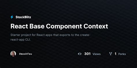 react base component context stackblitz