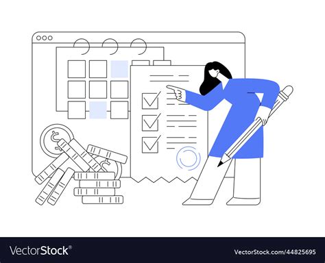 Tax Form Abstract Concept Royalty Free Vector Image