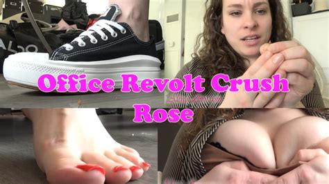 Office Revolt Crush With Rose Oversized Converse Unaware Giantess