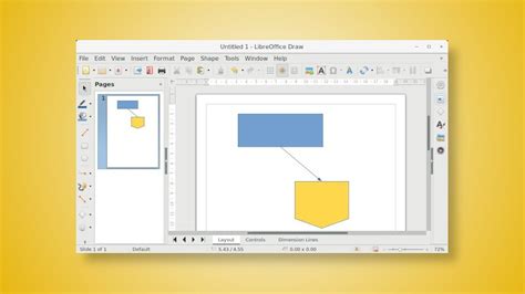 how to draw flowchart in libreoffice draw