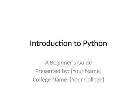 Python Programming Basic Presentationpptx