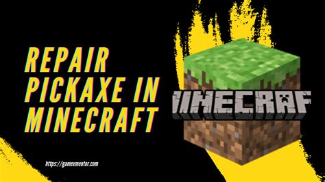 Cómo reparar un pico en Minecraft