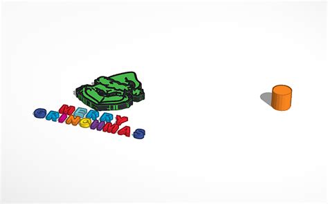 3d Design Grinch Navideño Tinkercad