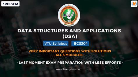 Data Structures And Applications Bcs304 All 5 Modules Very