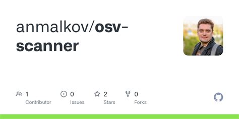 GitHub Anmalkov Osv Scanner