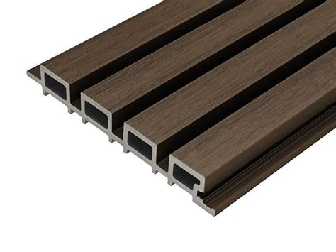 Cladco Composite Slatted Wall Cladding Panels Coffee 2 5m Roofing Outlet