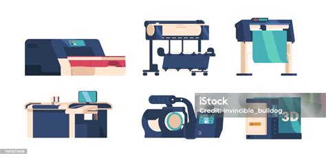 프린터 세트 전자 데이터를 종이로 전송하는 디지털 장치 문서 및 이미지 인쇄에 사용 Cmyk에 대한 스톡 벡터 아트 및 기타