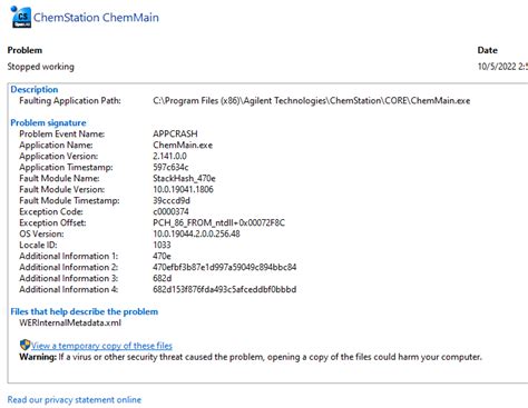 Openlab Cds Chemstation Edition Intelligentreporting Crash Forum Chromatography Software