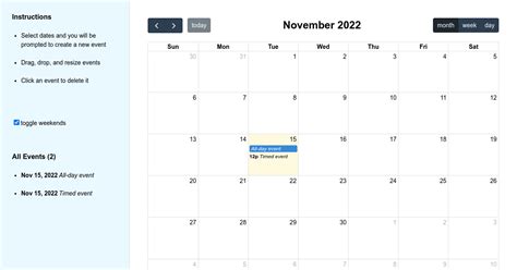 Fullcalendar React Examples CodeSandbox