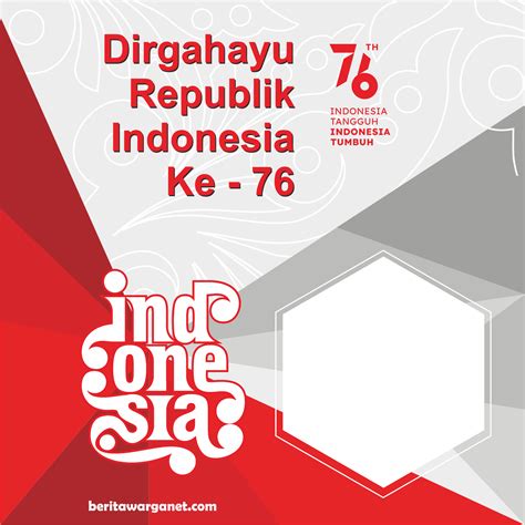 Twibbon Hut Ri Gratis Download Berita Warganet