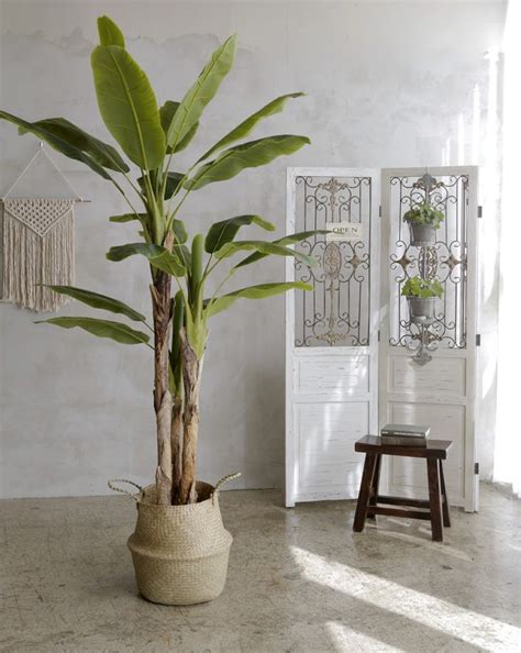 고급 조화 대형 바나나 야자 나무 인테리어 인조 관상목 알로카시아 극락조 인공 조화 화분 인테리어 화분 실내식물