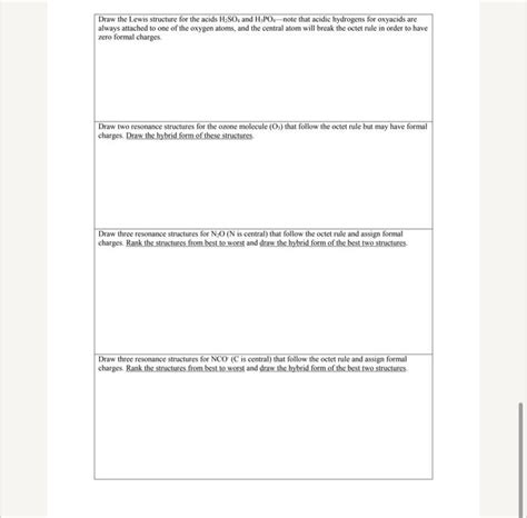 Solved Lewis Structures Draw The Lewis Structure For Each