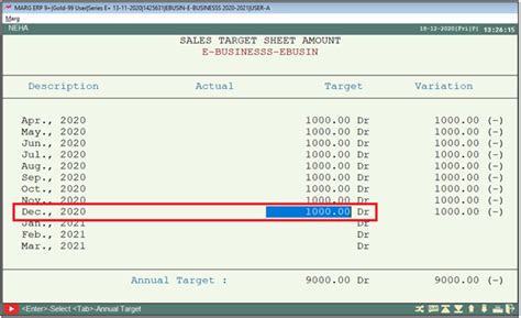 How To Set Salesman Wise Target Through Marg Software
