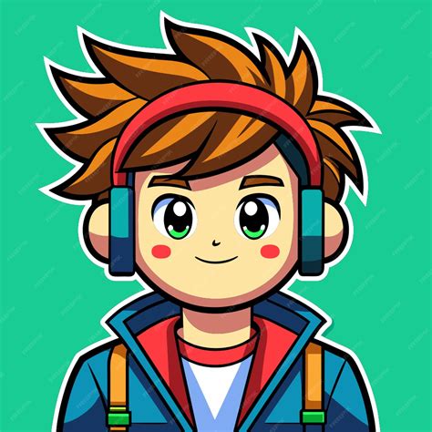 Cute Roblox Vharacter Vector Illustration Premium Ai Generated Vector