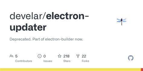 Github Develar Electron Updater Deprecated Part Of Electron Builder