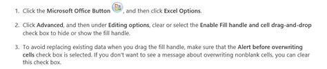 Drag Option Not Working In My Excel Sheet Microsoft Qanda
