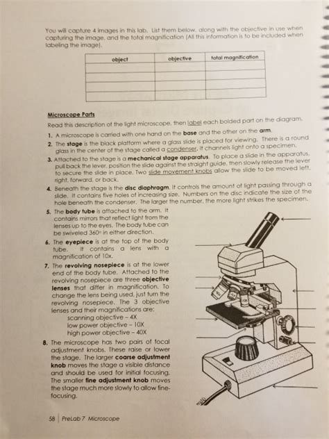 Solved Using The Microscope To Capture Digital Images In