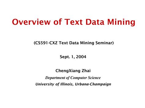 Ppt Overview Of Text Data Mining Powerpoint Presentation Free