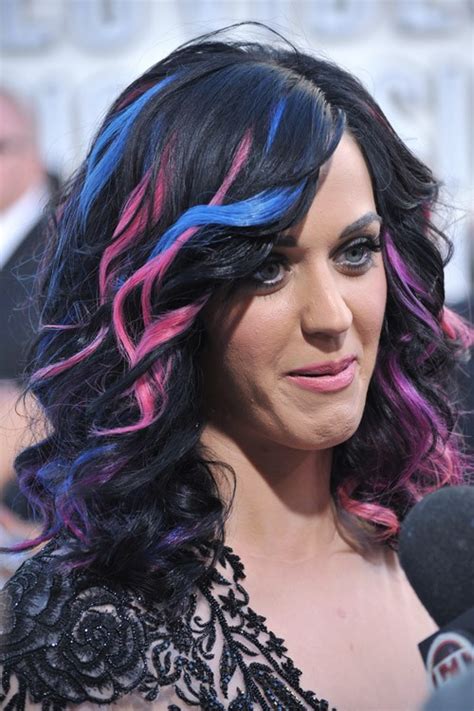 Katy Perry With Purple Highlights