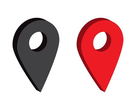gps navigation map pointer location 3d icon illustration 3d vector